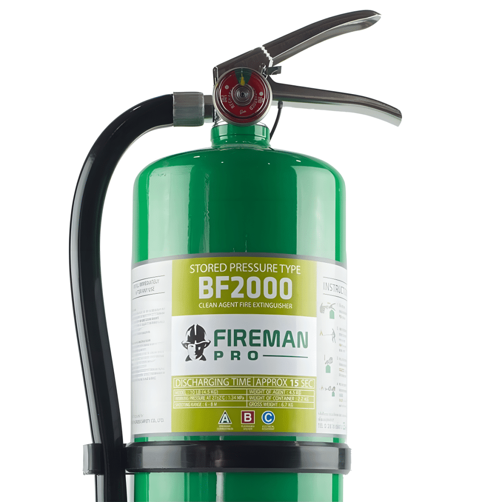 เครื่องดับเพลิงชนิดน้ำยาเหลวระเหย BF2000 รับประกันคุณภาพ 1 ปี