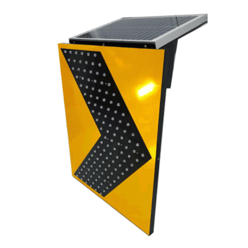 ป้ายไฟกระพริบพลังงานเเสงอาทิตย์ เชฟร่อนไร้สาย LED